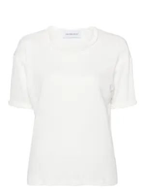 Viktor & Rolf Braid-detail T-shirt - White