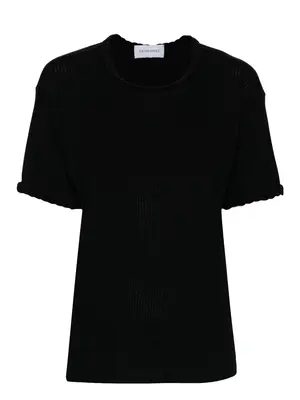 Viktor & Rolf Braid-detail T-shirt - Black