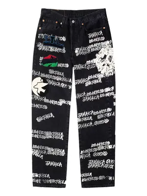 StÜssy X Denim Tears X Our Legacy Ttl 501 Jean - Black
