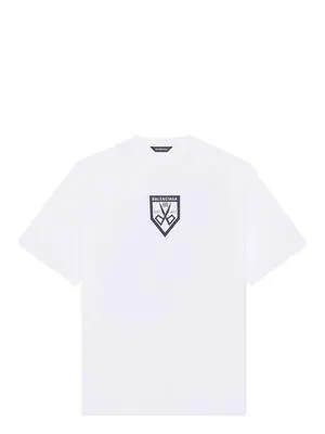 Balenciaga Scissors Flatground T-shirt 'white - Black