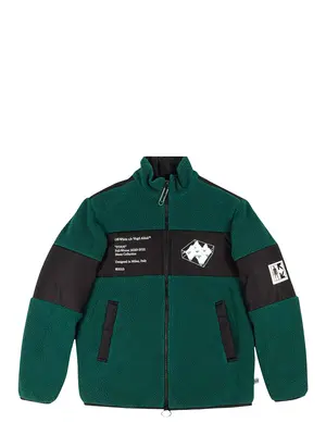 Off-White Polar Fleece Jacket - Green