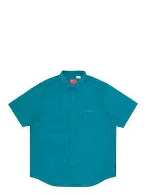 Supreme Croc Patch Short-sleeve Work Shirt - Teal
