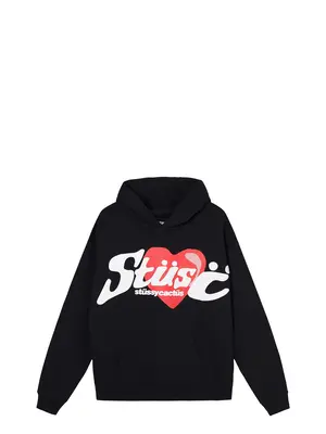 StÜssy X Cactus Plant Flea Market Heart Hoodie - Black