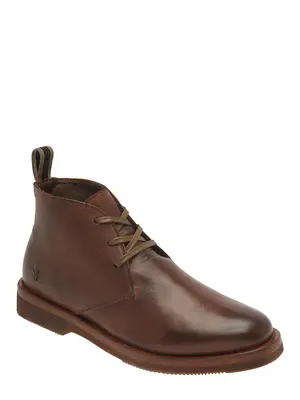 John Varvatos Varick Leather Chukka Boot - Wood Brown