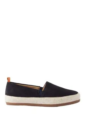 Mulo Suede Espadrilles - Blue