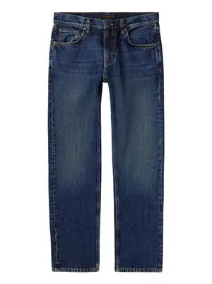 Nudie Jeans Gritty Jackson Slim-fit Straight-leg Jeans - Blue