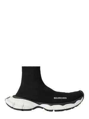 Balenciaga 3xl Sock Logo-print Sneakers - Black