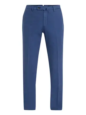 Incotex Incotex Cotton Doeskin Trousers Bluette