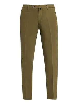 Incotex Incotex Cotton Doeskin Trousers Verde Marcio Med