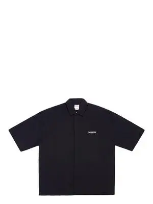 COUNTY OF MILAN Logo-print Short-sleeve Shirt - Black
