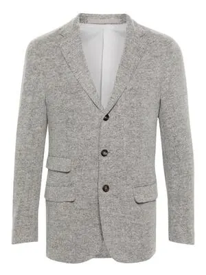 Eleventy Alpaca Wool-blend Blazer - Grey
