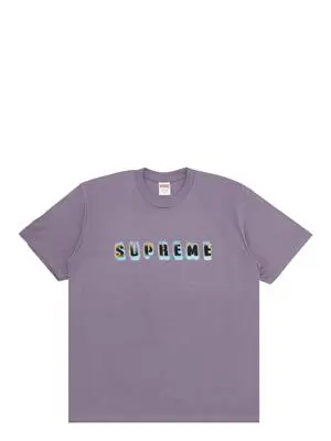 Supreme Stencil Tee 'dusty Purple' Purple