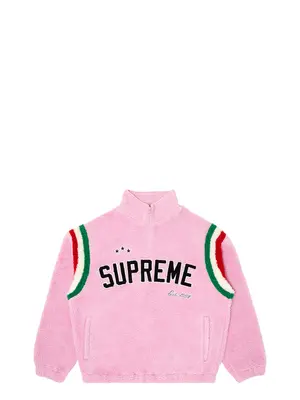 Supreme Supreme Arc Half Zip Fleece Pullover Pink