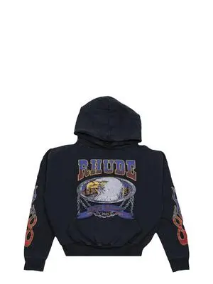 Rhude Screaming Eagle Hoodie - Black