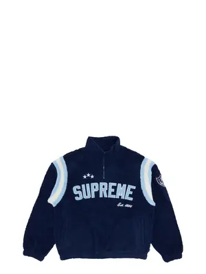 Supreme Arc Half Zip Fleece Pullover 'navy - Blue