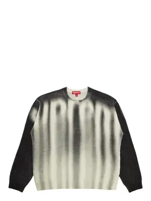 Supreme Blurred Logo Crewneck Sweater - Black