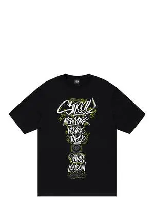 StÜssy X Born X Raised Handstyles Tee - Black