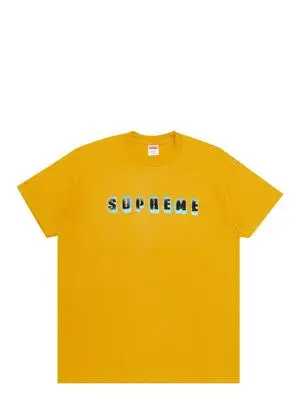 Supreme Stencil Tee 'mustard - Yellow