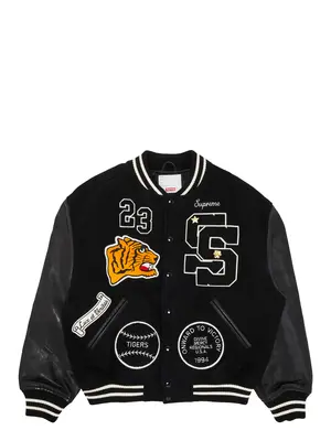 Supreme Tiger Varsity Jacket - Black