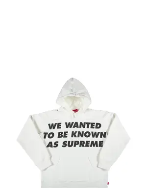 Supreme Known As Hooded Sweatshirt - White