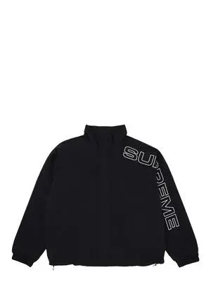 Supreme Embroidered Track Jacket - Black