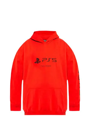 Balenciaga Playstation Boxy Hoodie - Red