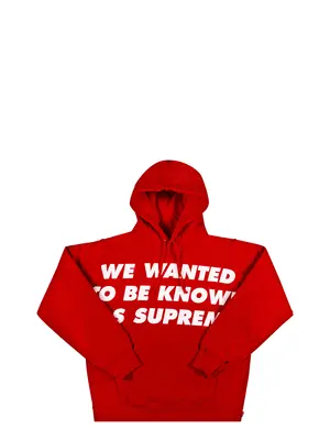 Supreme Known As Hooded Sweatshirt - Red