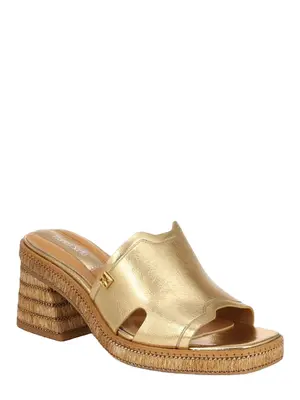Franco Sarto Florence Wedge Slide Sandal Gold