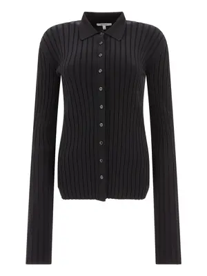 NENSI DOJAKA Ribbed Shirt - Black