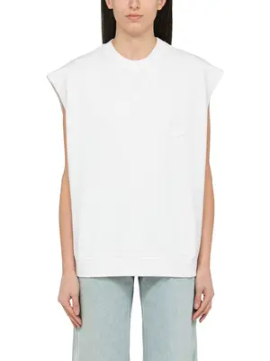 STELLA MCCARTNEY Stella McCartney Cotton Oversized Vest With Logo
