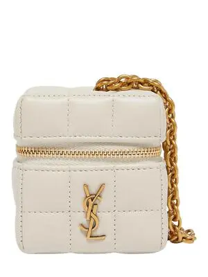 Saint Laurent Saint Laurent Mini Cube Top-Handle Bag Crema Soft