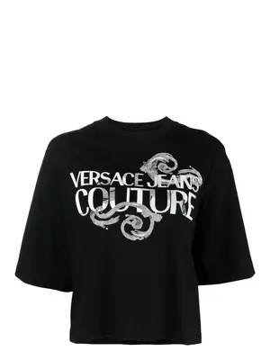 Versace Logo-print T-shirt - Black