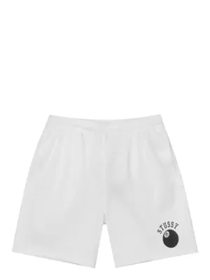 StÜssy 8-ball Mesh Short - White