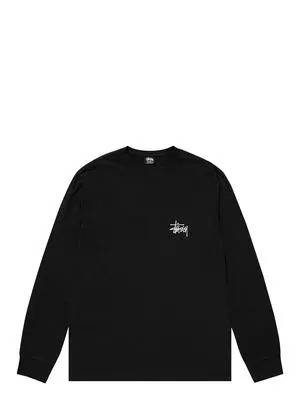 StÜssy Basic Pigment Dyed Long-sleeve Tee - Black