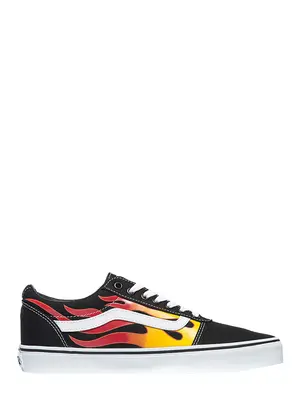 VANS Ward 'flames' Sneakers - Black