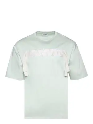 LANVIN Curb Embroidered T-shirt 'sage - Green