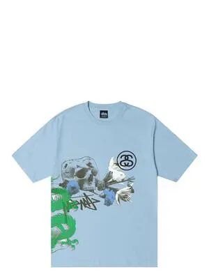 StÜssy Strike Pigment Dyed Tee 'sky - Blue