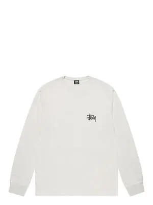 StÜssy Basic Pigment Dyed Long-sleeve Tee 'natural - White