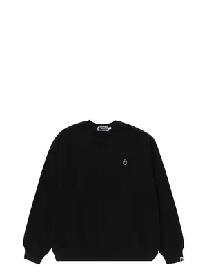 A BATHING APE Ape Head Crewneck - Black