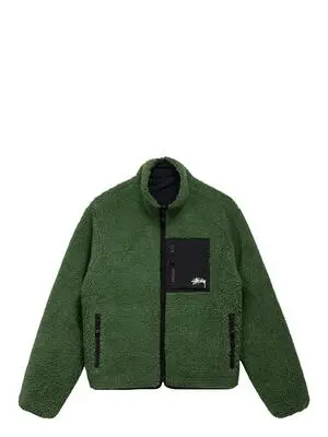 StÜssy 8 Ball Sherpa Jacket - Green