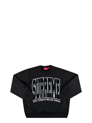 Supreme Cities Arc Crewneck - Black