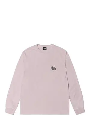 StÜssy Basic Pigment Dyed Long-sleeve Tee 'blush - Purple