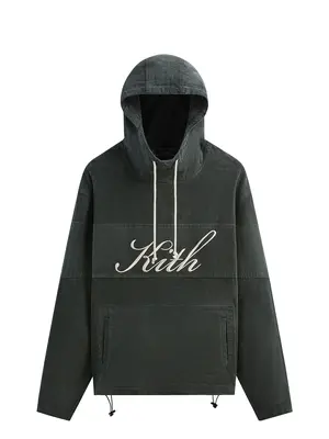 Kith Washed Corduroy Caden Hoodie - Green