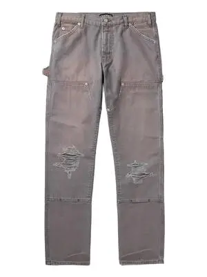 CHERRY LOS ANGELES Straight-leg Distressed Jeans - Gray