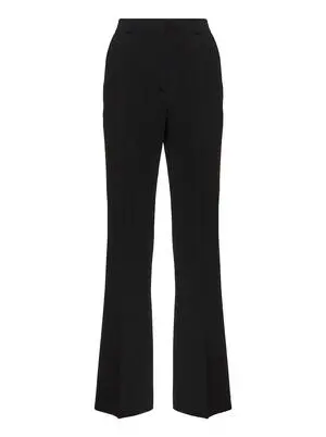 TOTEME High-rise Flared Pants - Black