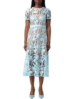 SELF-PORTRAIT Midi Dress - Blue