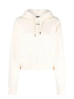Jacquemus Cropped Hoodie - Neutrals