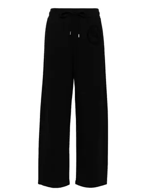 Stella McCartney Straight-leg Cotton Trousers - Black