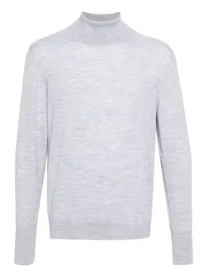 Eleventy Turtleneck Wool Jumper - Grey