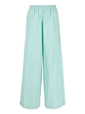 FORTE_FORTE High-waisted Wide-leg Trousers - Blue